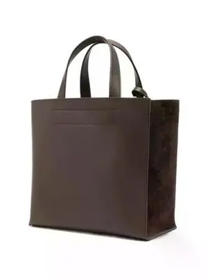Furla Suede-panelled Leather Tote Bag