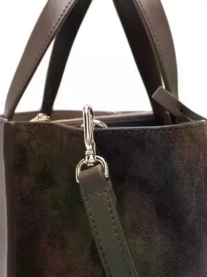 Furla Suede-panelled Leather Tote Bag