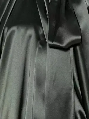 7 For All Mankind Satin Pussy-bow Dress