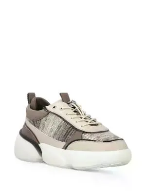 Pinko Sequin-embellished Panelled Sneakers