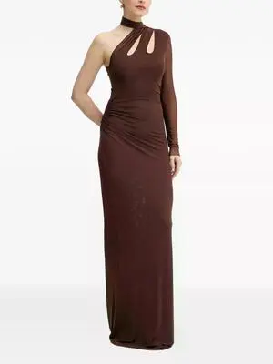 SILVIAN HEACH One-shoulder Cutout-detail Dress