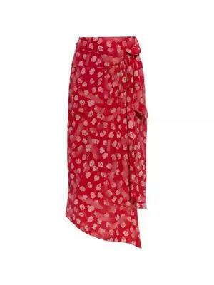 Isabel Marant Étoile Faniry Floral-print Silk Skirt