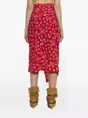 Isabel Marant Étoile Faniry Floral-print Silk Skirt