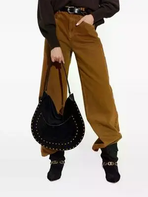 Isabel Marant Étoile Stud-embellished Suede Shoulder Bag