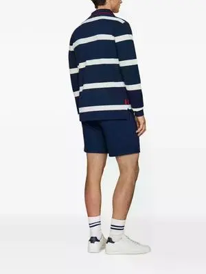 HACKETT LONDON Striped Long-sleeve Polo Shirt