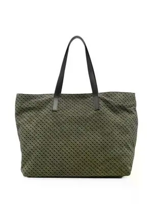 GHERARDINI Monogram-print Leather Shoulder Bag - Green
