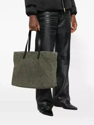 GHERARDINI Monogram-print Leather Shoulder Bag
