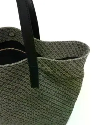 GHERARDINI Monogram-print Leather Shoulder Bag