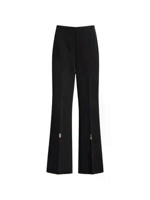 DANAME Gold-tone Hardware Flared Trousers - Black