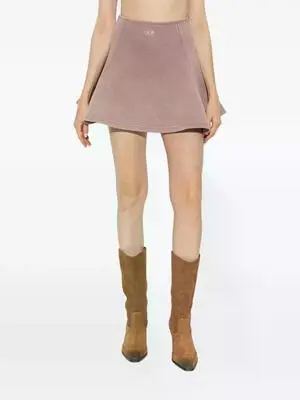 DIESEL® Logo-embroidered Flared Skirt