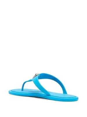 Versace Medusa Plaque Thong Sandals