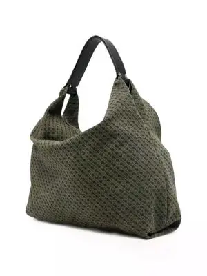 GHERARDINI Monogram-print Leather Shoulder Bag
