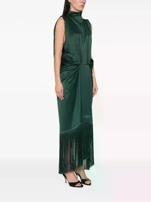 ESSE STUDIOS Eros Fringe-trimmed Maxi Dress