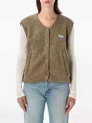 American Vintage Fleece Gilet - Brown
