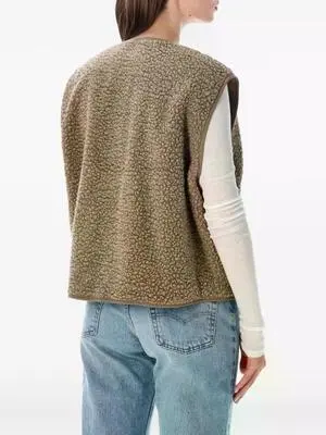 American Vintage Fleece Gilet - Brown