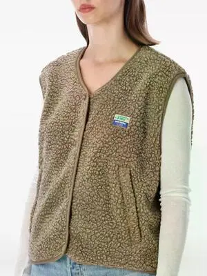 American Vintage Fleece Gilet - Brown