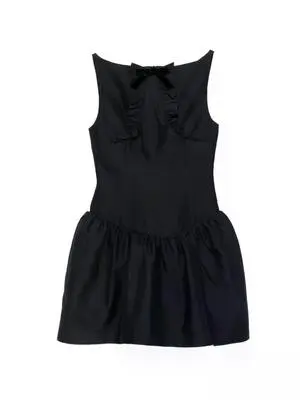 SHUSHU/TONG Ruffled Bow-detail Mini Dress