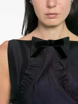 SHUSHU/TONG Ruffled Bow-detail Mini Dress