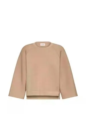 Max Mara Jersey Texture Crew Neck Sweater