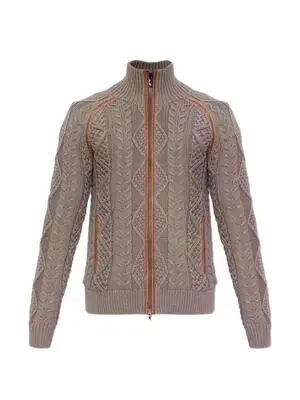DIESEL® Zip Cardigan In Cable Knit