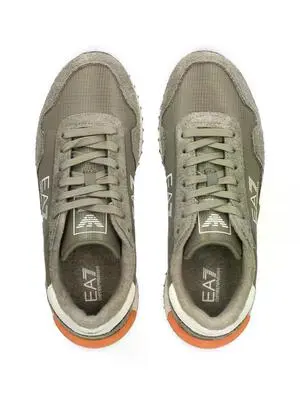 EA7 Logo-print Panelled Sneakers