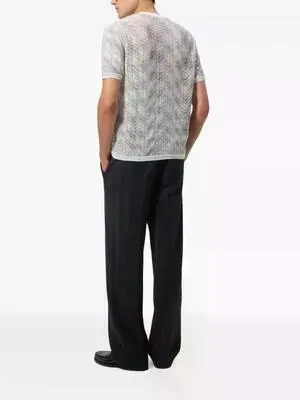 Missoni Openwork Cotton And Viscose Knit T-shirt