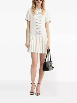 SILVIAN HEACH Scarf-detail Pleated Mini Dress