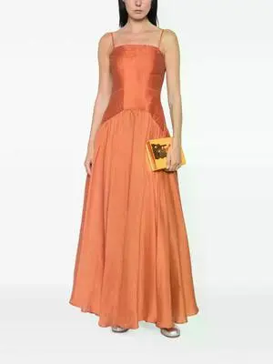 Aje Contour Pleated Gown