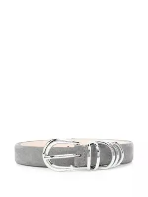DEHANCHE Hollyhock Suede Belt - Grey