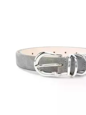 DEHANCHE Hollyhock Suede Belt - Grey