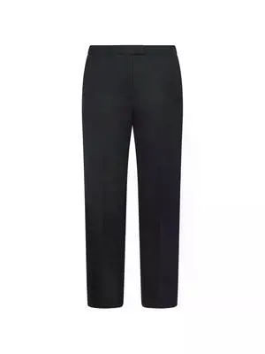 YVES SALOMON Tailored Pressed-crease Trousers - Black