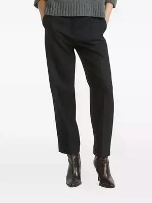YVES SALOMON Tailored Pressed-crease Trousers