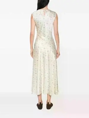 DÔEN Adelana Floral-print Midi Dress