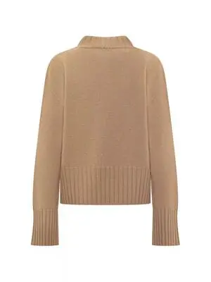 LANEUS Ribbed-trim Boxy-fit Sweater