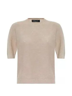 Fabiana Filippi Sequin-embellished Short-sleeve Sweater