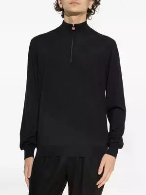 Kiton Half-zip Turtleneck Sweater