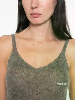 SHUSHU/TONG Knit Spaghetti-straps Top