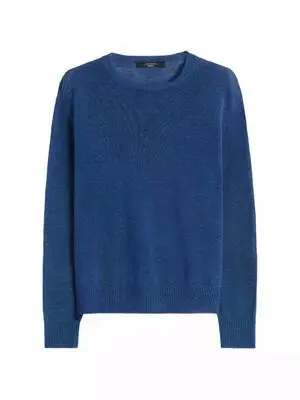 Max Mara Linen Yarn Jumper Ocean
