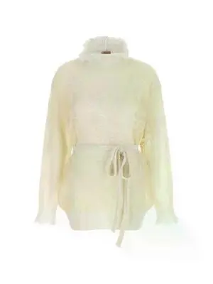 TWINSET Flower-lace Turtleneck Sweater