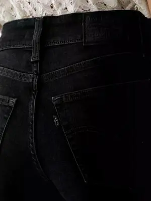 LEVI'S 725 Stud-embellished Slit-hem Bootcut Jeans