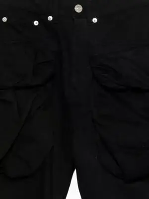 Viktor & Rolf Pleated-pocket Straight-leg Jeans