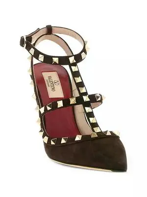 Valentino Garavani Rockstud Suede Pumps 100mm