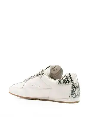 Amiri Python-effect Star-patch Sneakers - White