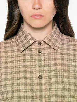 RÓHE Check-print Classic Fit Shirt