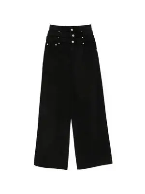 Viktor & Rolf Triple-layer Button-fastening Jeans - Black
