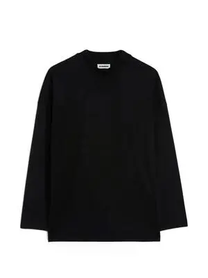 JIL SANDER Cotton Mock-neck T-shirt