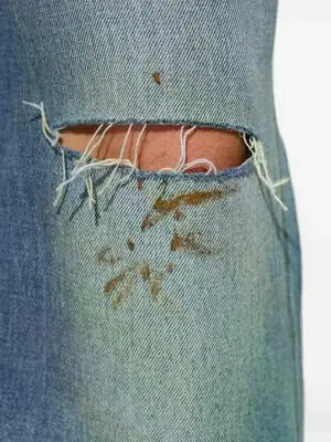 Amiri Distressed Paint-splatter Jeans