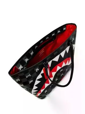 SPRAYGROUND Peeking Character Check Tote Bag