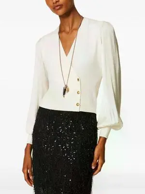 TWINSET Jumper With Jacquard Fabric Sleeves
