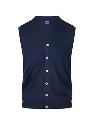 Fedeli V-neck Button-up Vest